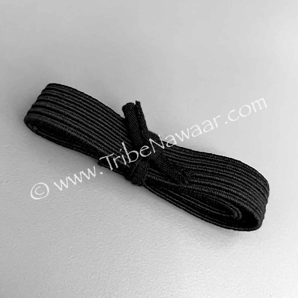 3/8" Black Replacement Elastic For Zils - Tribe Nawaar